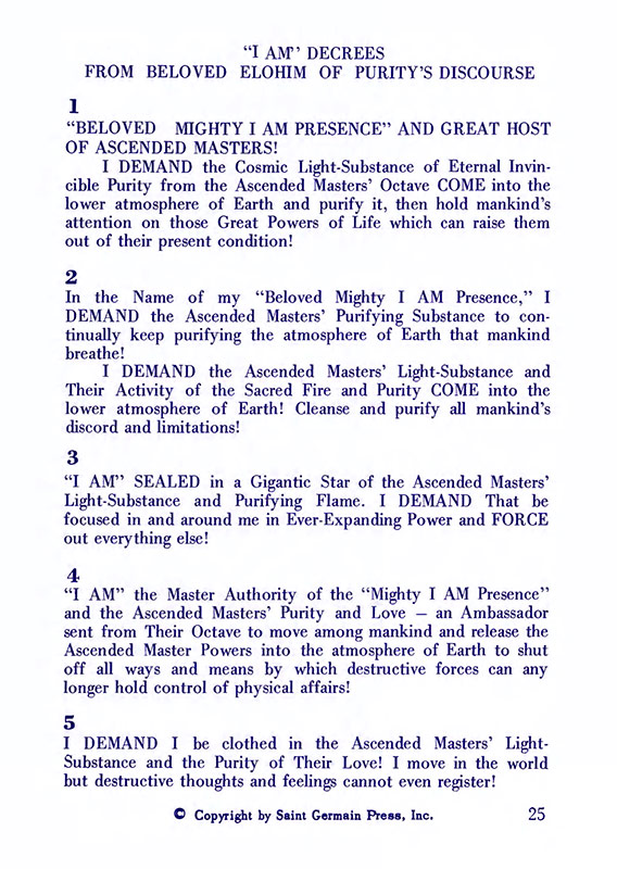 I AM Decrees | Saint Germain Foundation eLibrary